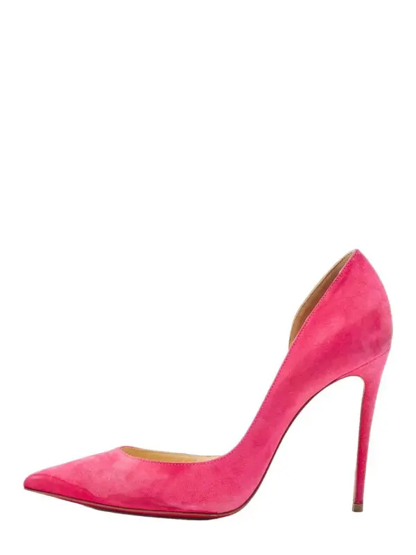 CHRISTIAN LOUBOUTIN Iriza Suede D’orsay Pumps - Pink