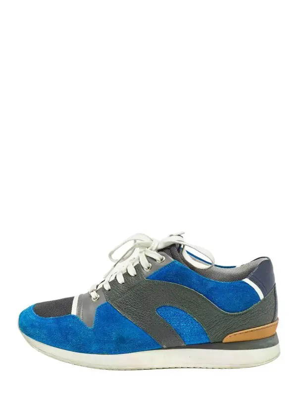 Dior Leather Lace-up Sneakers - Blue