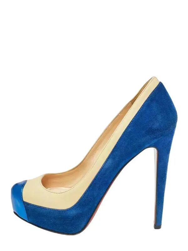 CHRISTIAN LOUBOUTIN 130mm Two-tone Pumps - Blue