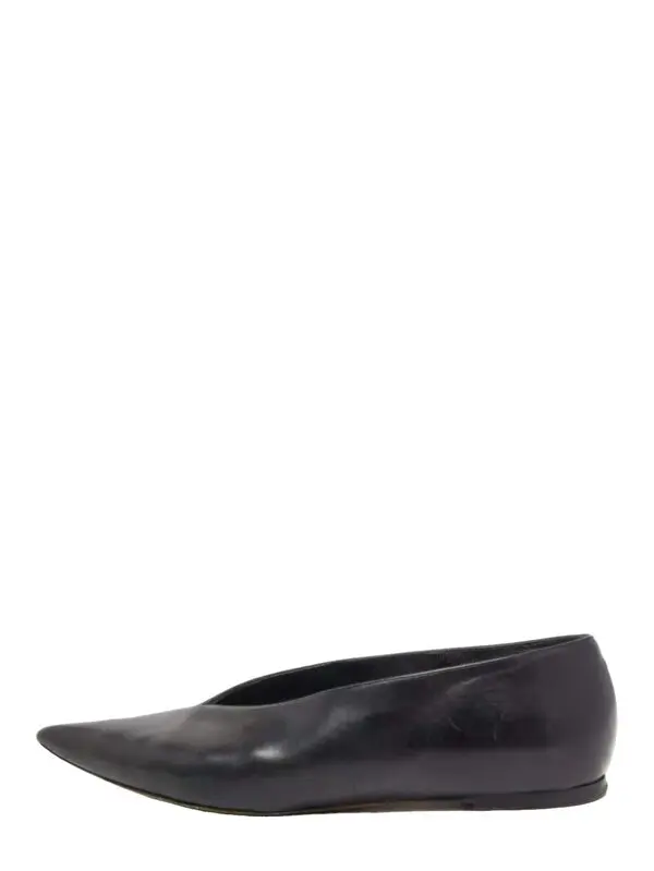 Celine Leather Flats - Black