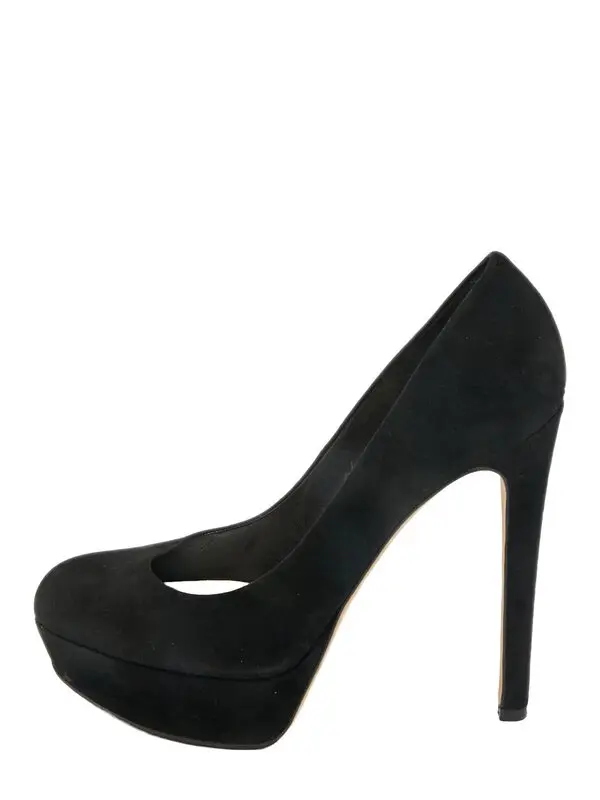 Dior Platform Suede Court Shoe - Black