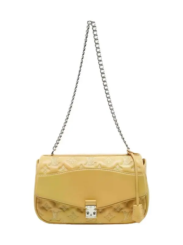 LOUIS VUITTON 2012 Monogram Embroidered Shoulder Bag - Yellow
