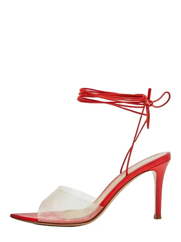 GIANVITO ROSSI 115mm Leather Sandals - Red