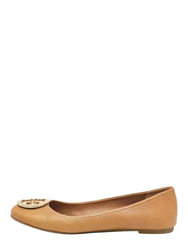 Tory Burch Leather Ballet Flats - Brown