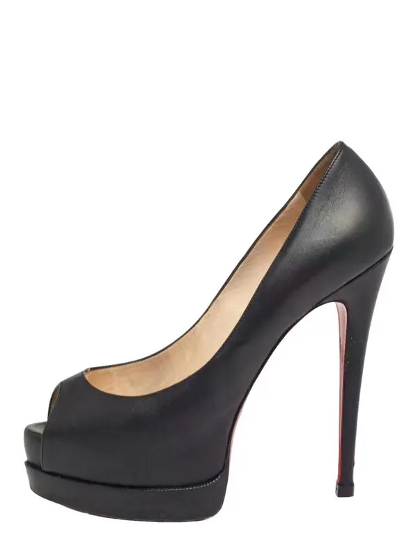 CHRISTIAN LOUBOUTIN 140mm Leather Sandals - Black