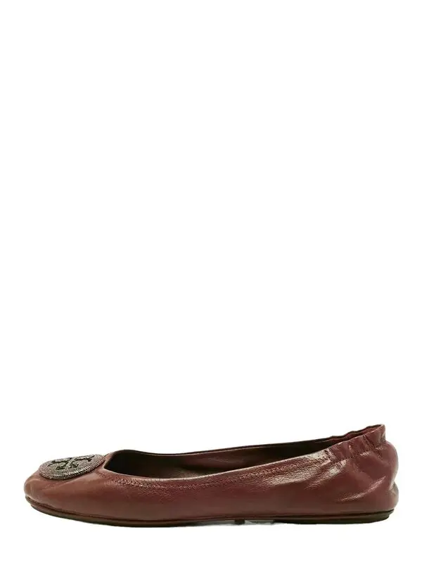Tory Burch Minnie Leather Ballet Flats - Red
