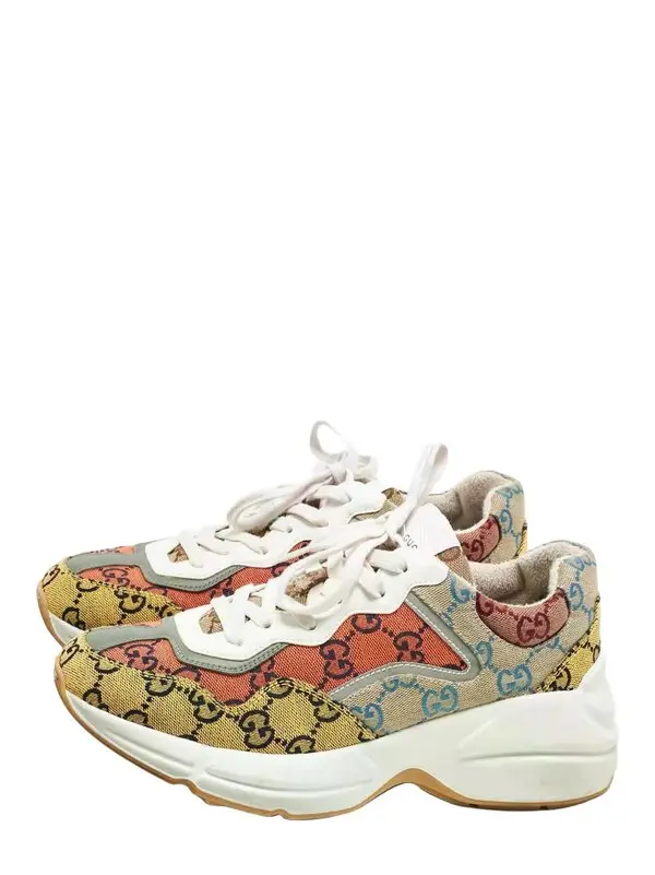 Gucci Rhyton Lace-up Sneakers - Neutrals