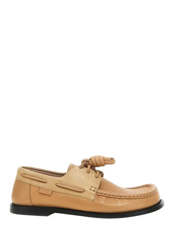 Loewe Campo Boat Shoe - Beige