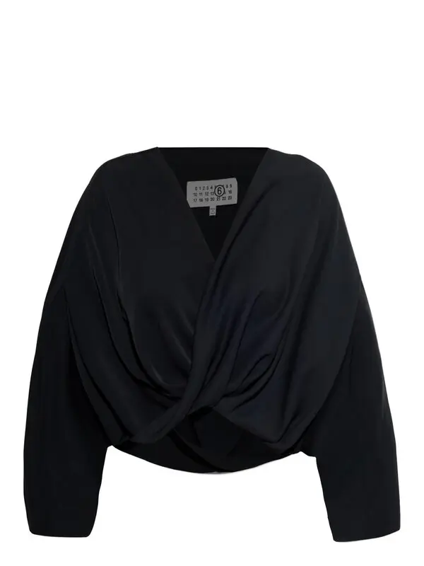 MAISON MARGIELA Draped Top - Black