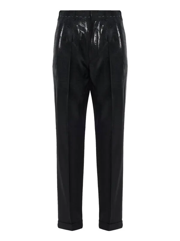 MAISON MARGIELA Crease-front Trousers - Black