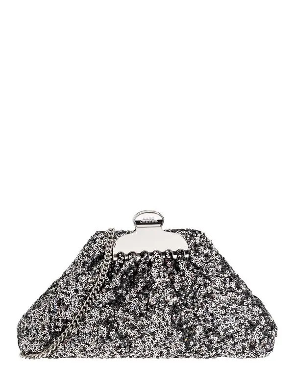 Marc Jacobs The Glam Small' Sequin Clutch - Silver