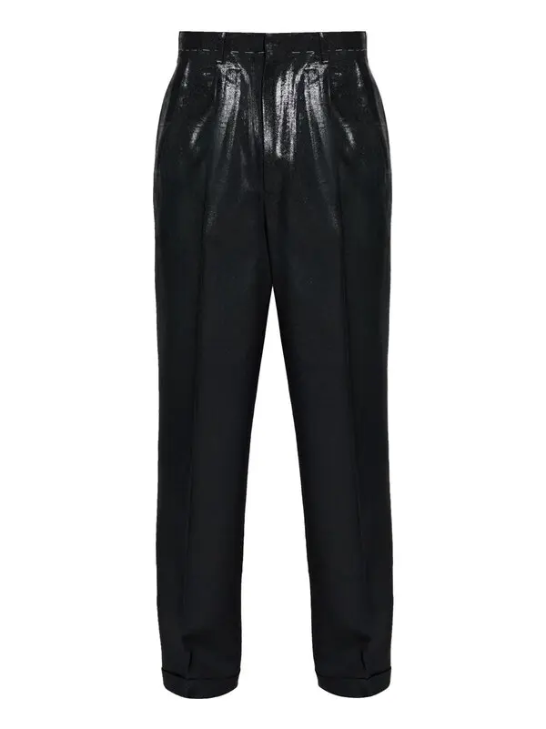 MAISON MARGIELA Crease-front Trousers - Black