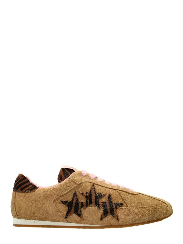 Amiri Zebra Pacific Flat Sneakers - Brown