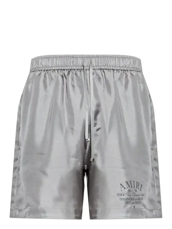 Amiri Silk Shorts - Grey