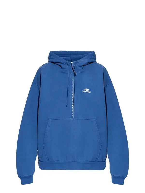 Balenciaga Hoodie From The ‘skiwear’ Collection - Navy Blue