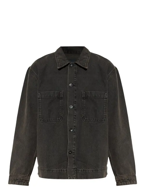 Rag & Bone Denim Jacket With Pockets - Black