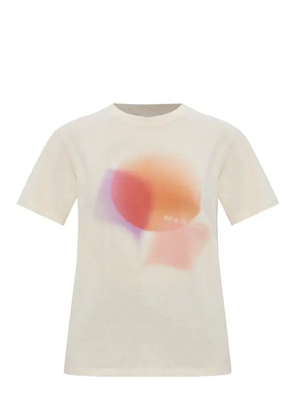 MARANT ETOILE T-shirt ‘zewel - Cream