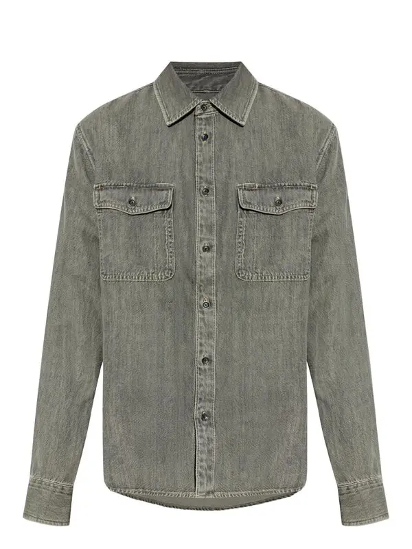 Rag & Bone Denim Shirt - Grey