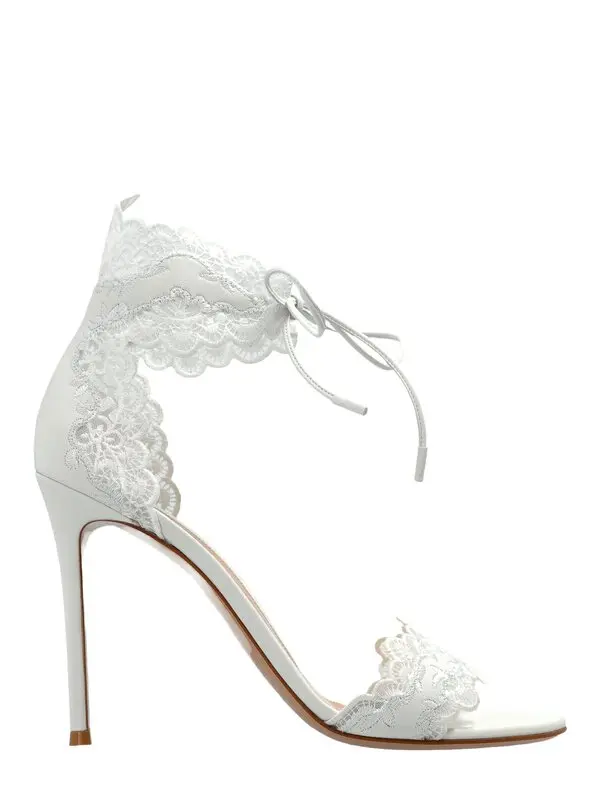 GIANVITO ROSSI Evie Heeled Sandals - White