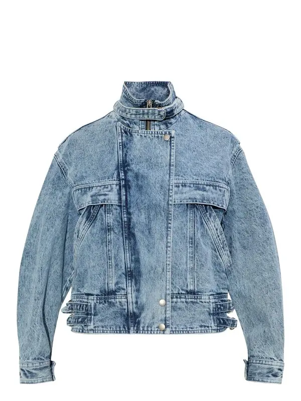 MARANT ETOILE Joseline Denim Jacket - Light Blue