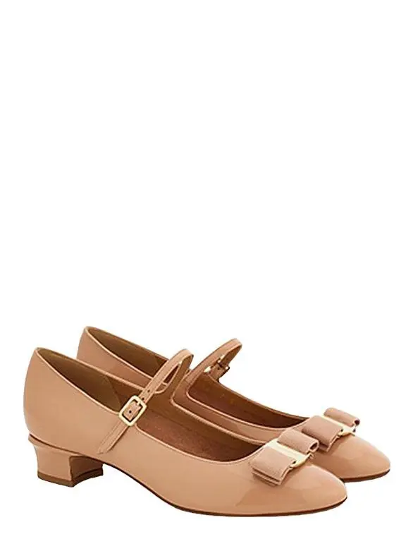 FERRAGAMO Vally Bow Pumps - Amaretti