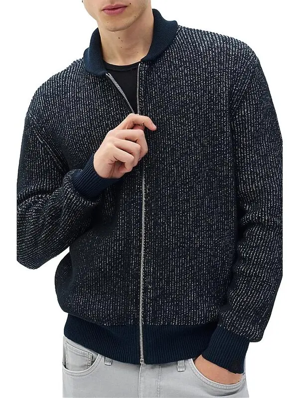 Rag & Bone Simon Bomber Jacket - Navy Multi