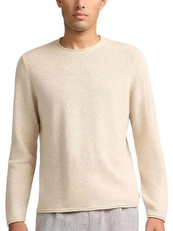 Onia Linen Cashmere Rollneck Sweater - Natural Melange