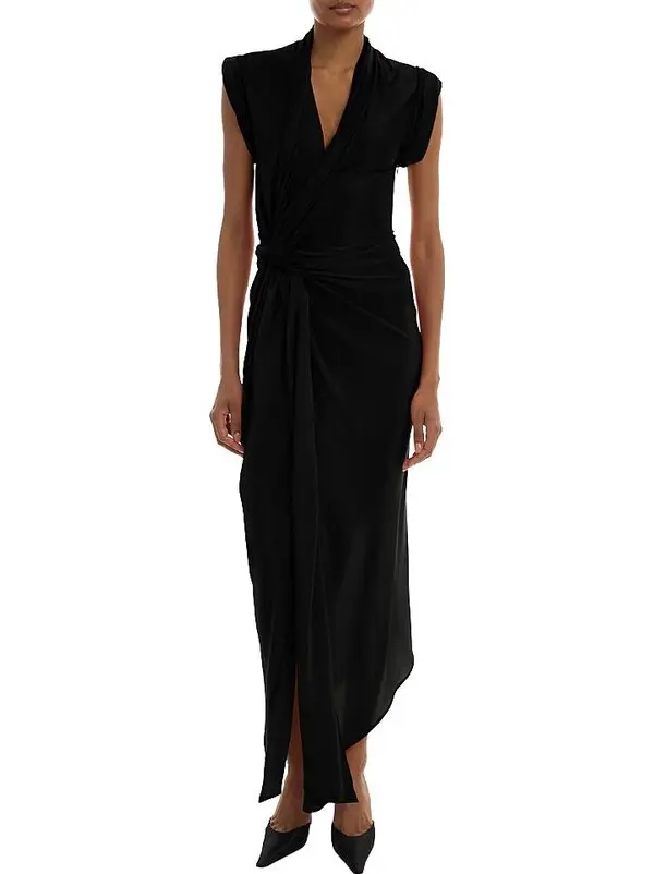 Victoria Beckham Asymmetric Twist Dress - Black