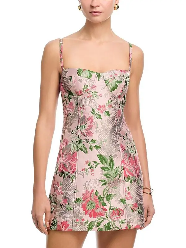 Cara Cara Claudine Mini Dress - Pink Flower