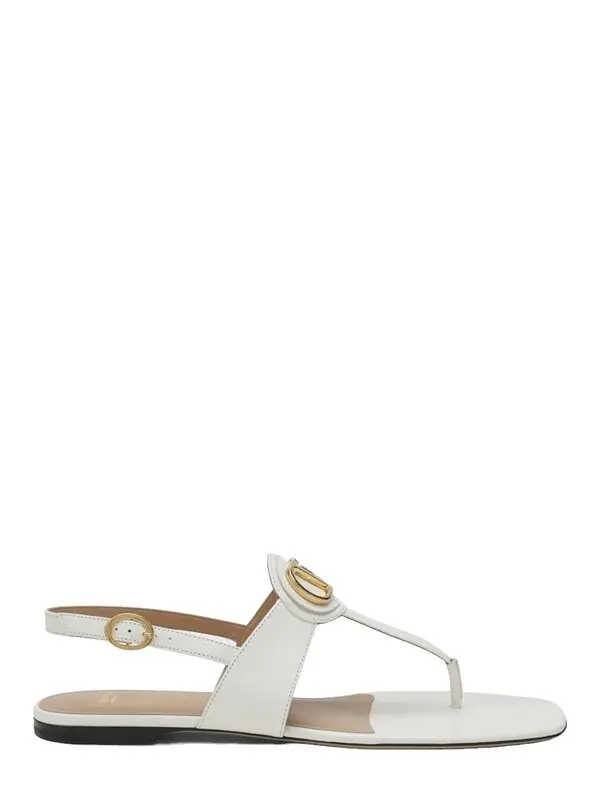 Valentino Garavani Vlogo Signature Thong Sandals - White