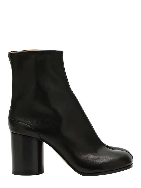 MAISON MARGIELA Leather Tabi Ankle Boots - Black