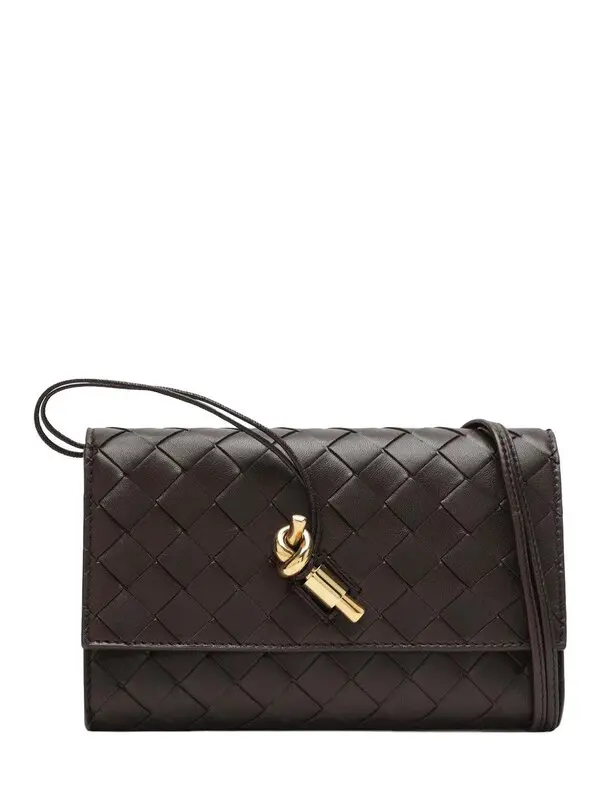 Bottega Veneta Andiamo Clutch - Brown