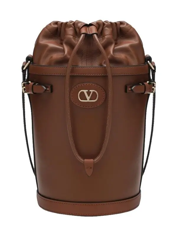 Valentino Garavani Vlogo Signature Bucket Bag - Brown