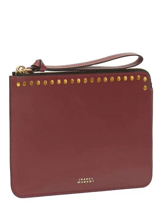 Isabel Marant Oskan Flat Pouch - Burgundy