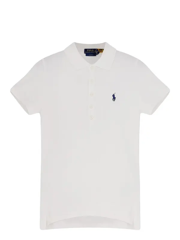 Polo Ralph Lauren Cotton Blend Polo Shirt With Logo - White