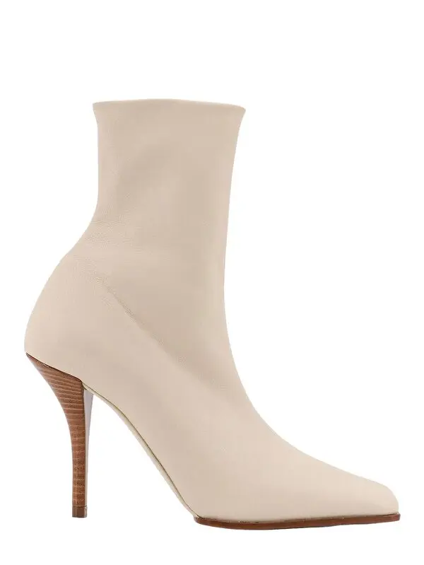 Alaïa Leather Boots - Beige