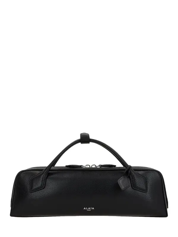 Alaïa Le Teckel Suede Clutch - Black