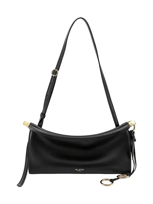 Alaïa Le Click East West Small Leather Crossbody Bag - Black