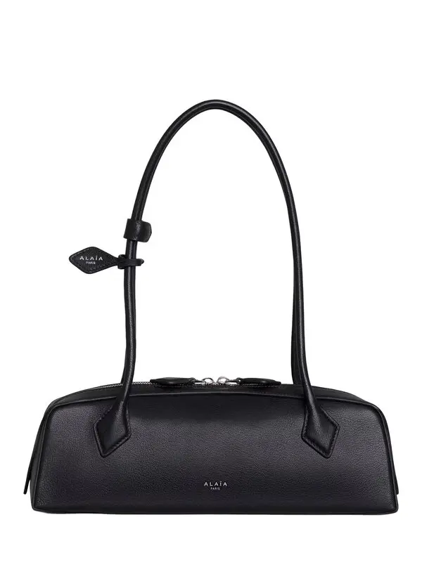 Alaïa Le Teckel Leather Shoulder Bag - Black