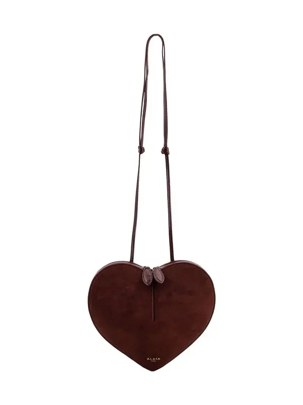 Alaïa Le Coeur Crossbody Bag - Brown