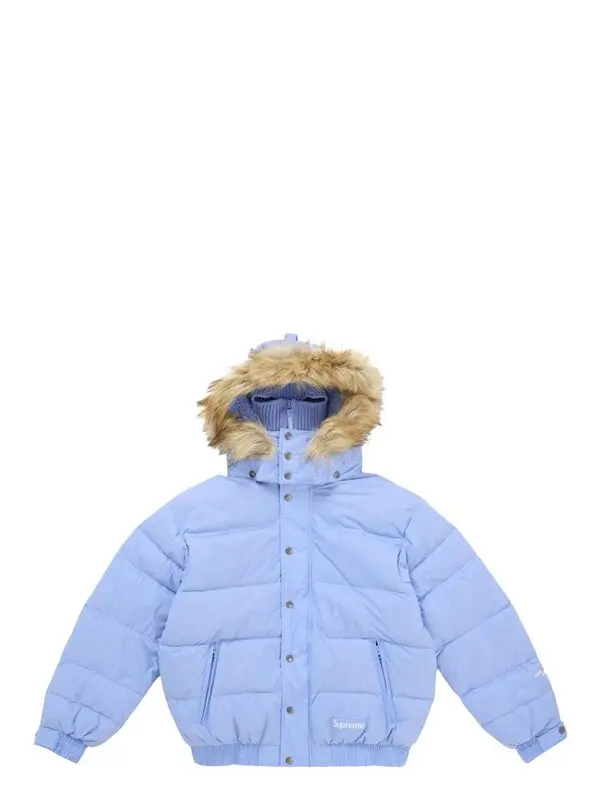 Supreme Facemask 700fill Down Puffer Jacket - Light Blue