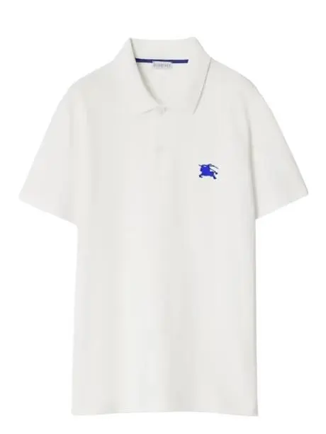 Burberry Embroidered Logo Polo Shirt 80849341 - White/blue