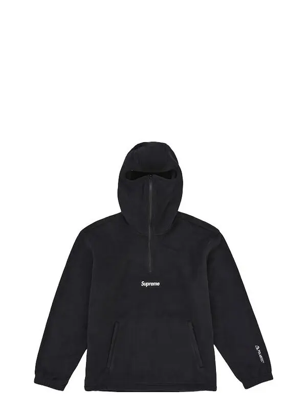 Supreme Polartec Face Mask Half Zip Hooded Sweatshirt - Black