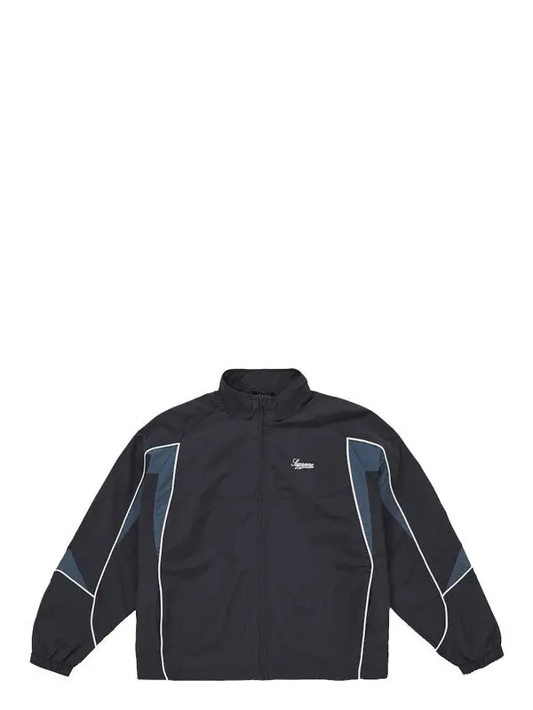 Supreme Contrast Piping Track Jacket - Black
