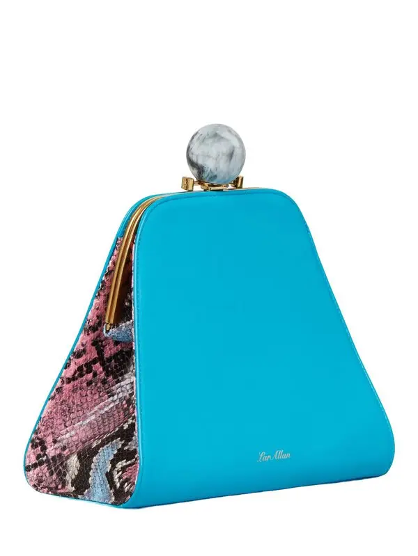 LARALLAN Josephine Ball Frame Bag - Turquoise Aqua