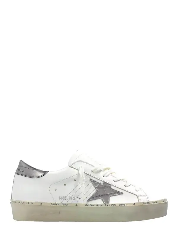 GOLDEN GOOSE Hi Star Leather Sneakers - White