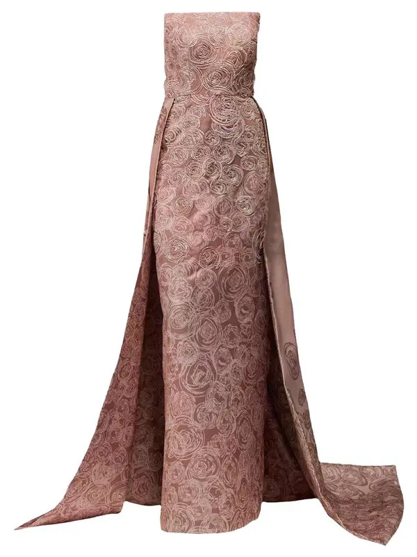THA SEEN Sequin Embellished Maxi Dress - Pink