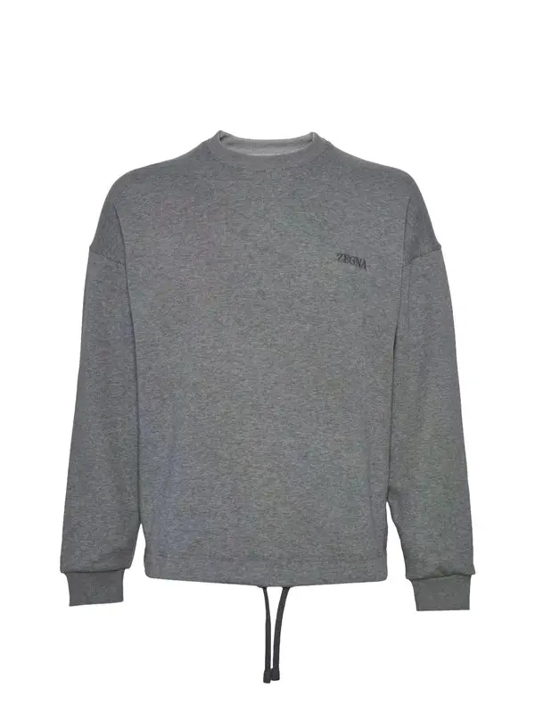 Zegna Logo Sweatshirt - Grey