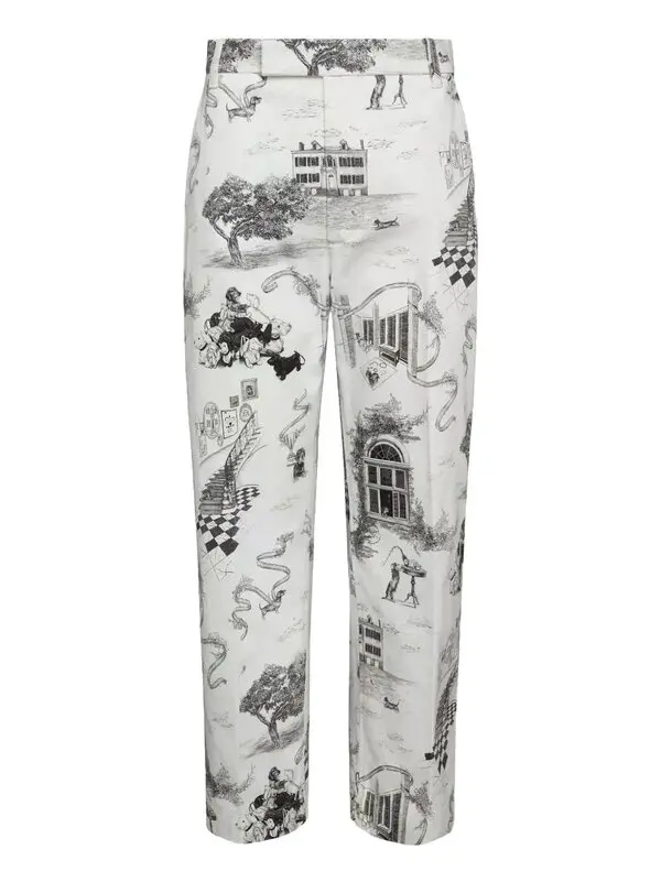 Thom Browne Toile Utility Chino Trousers - White