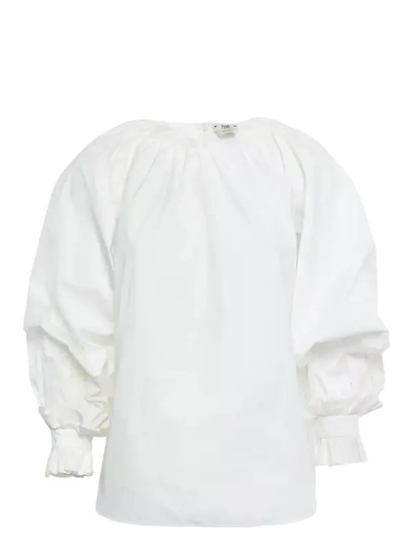 Fendi Balloon-sleeve Blouse - White
